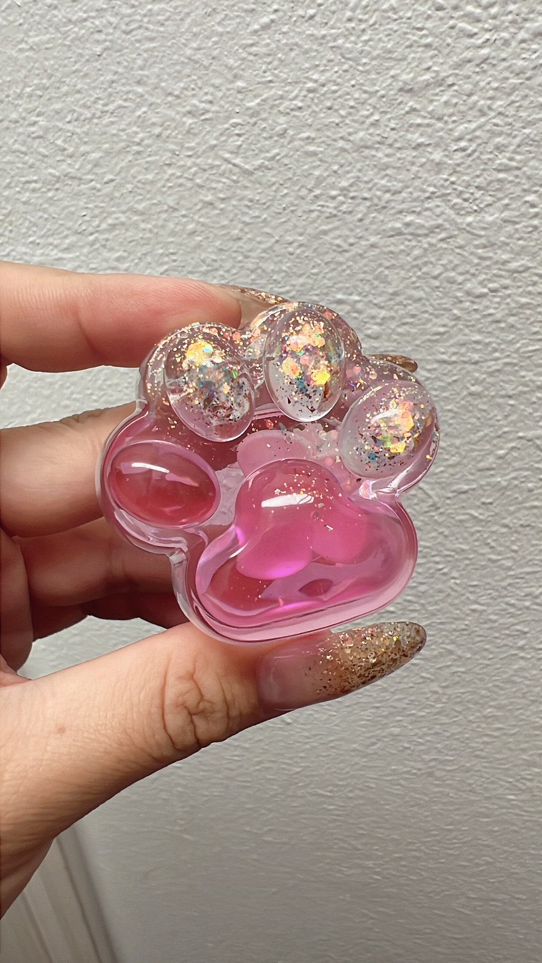 DIY Cute Cat Paw Shaker Pink - Etsy