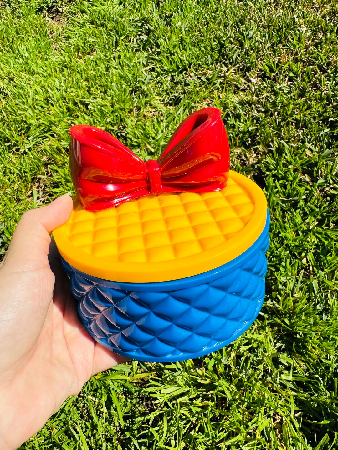 Shiny Resin Bow Tie Storage Box, Red Bow Storage, Jewelry Storage Box ...