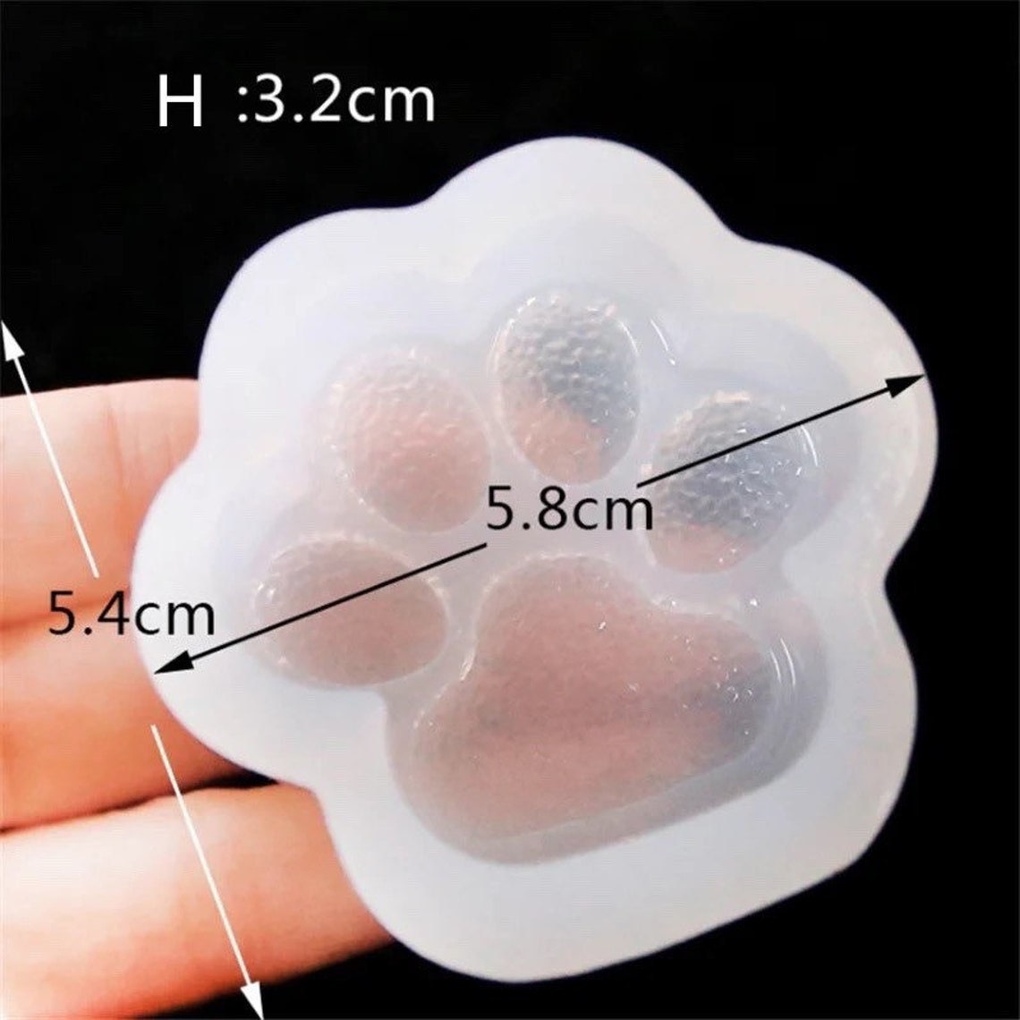 Diamond Cat Paw Silicone Mold-dog Paw Resin Mold-cute Cat Claw - Etsy