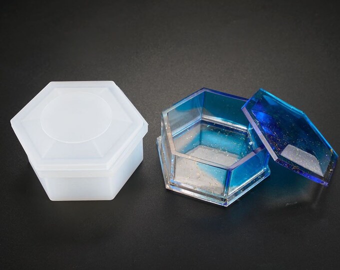 1set Hexagonal Storage Box Silicone Mold DIY Silicone Mold - Etsy