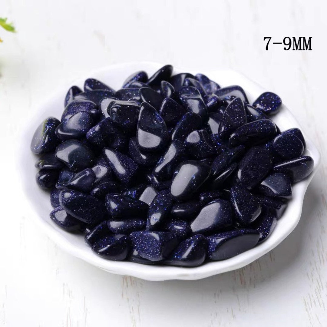 100g Blue Sandstone Chips Beads Mini Gemstone Beads Wholesale Blue ...