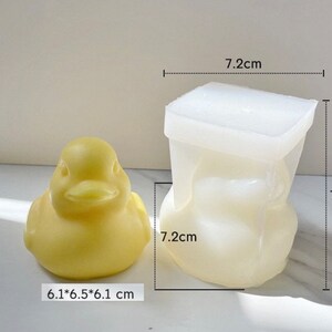 3D Cute Duck Candle Mold, Concrete Mold, Silicone Chocolate Molds, DIY ...