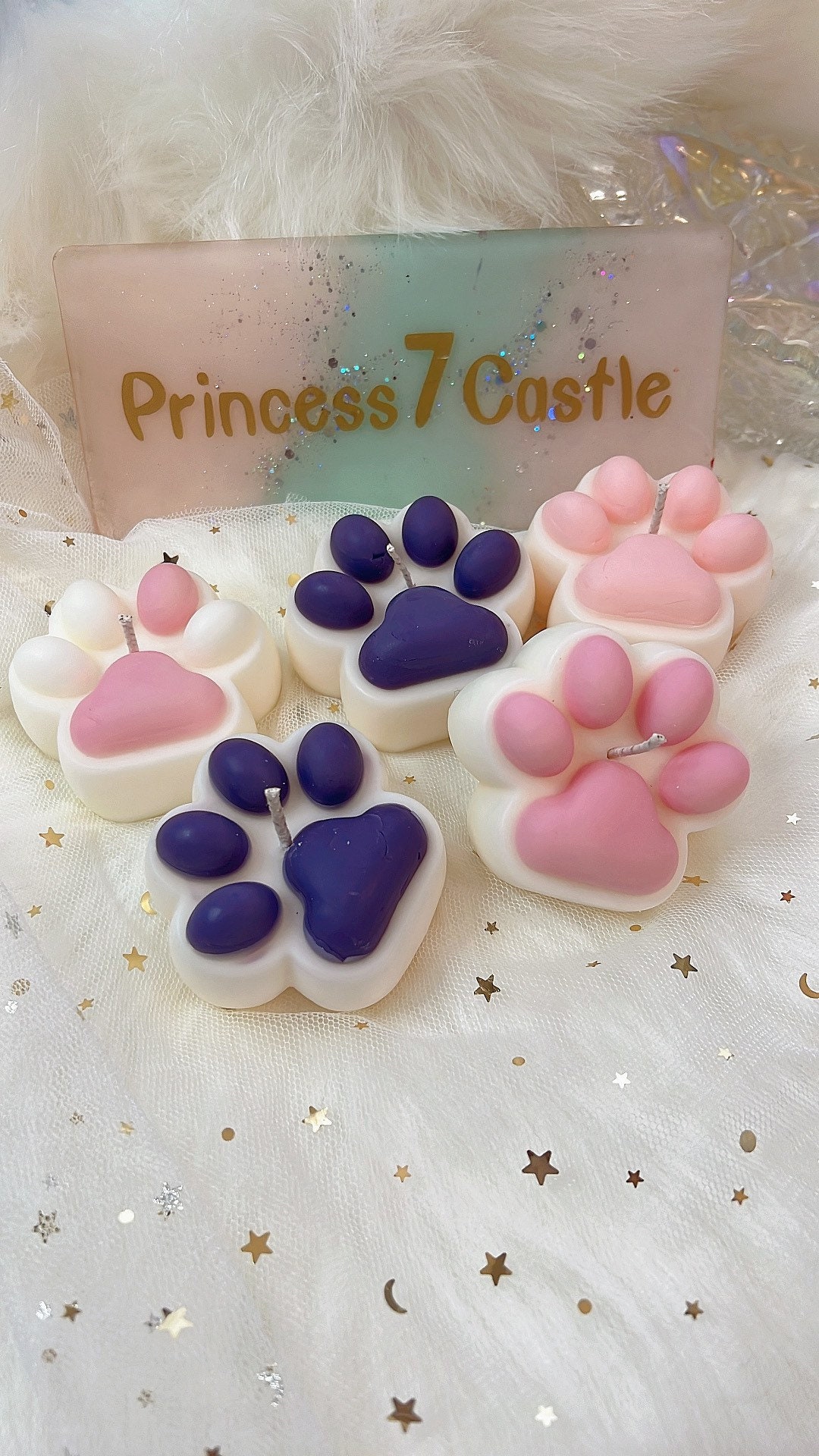 Customization Color Cute Large Cat Paw Candle Handmade Cute - Etsy