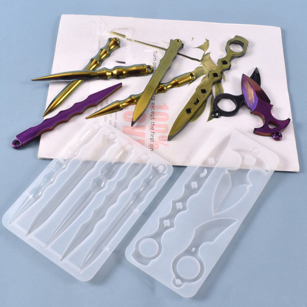 Creative Magic Weapon Resin Mold-silicone Unpacking Knife Mold ...