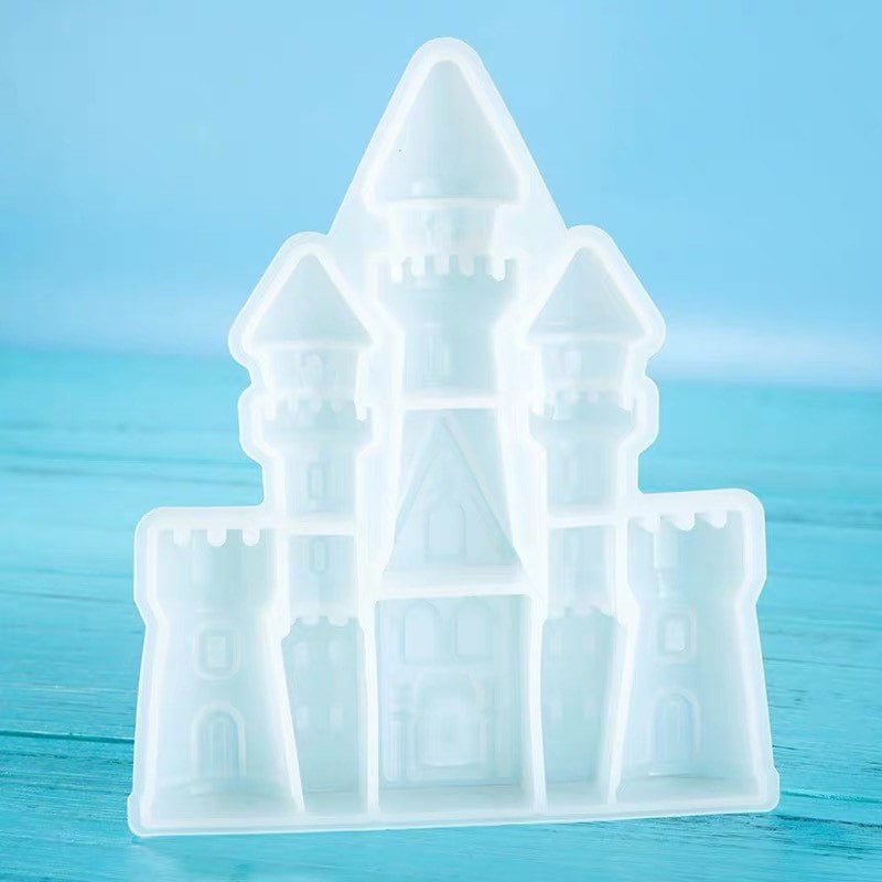 Castle Clear Resin Molddecoration Silicone Mouldsilicone | Etsy