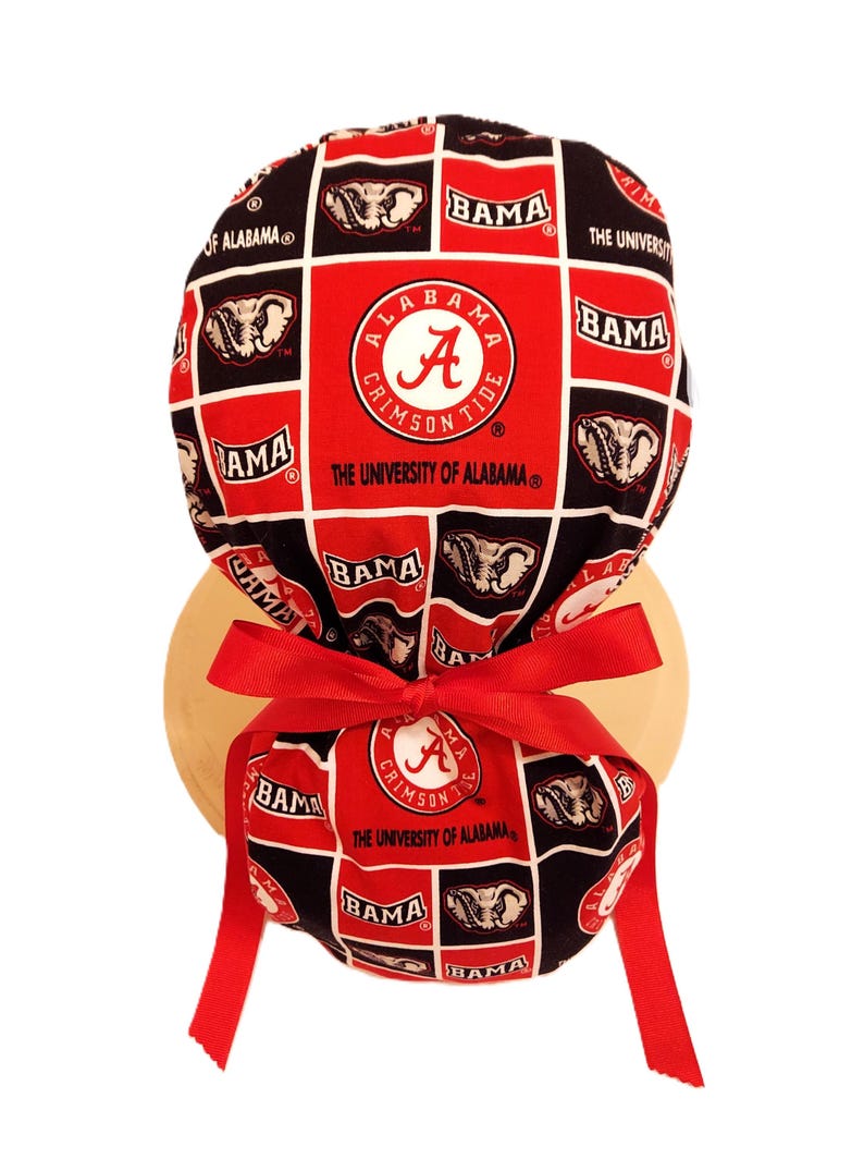 Alabama Ponytail Scrub Cap - 3 Different Sizes of Ponytail Pouches ...