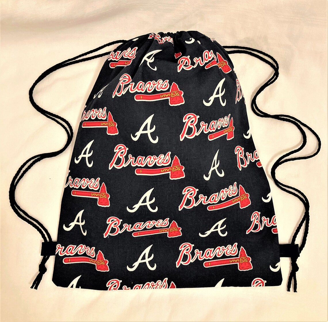 Atlanta Braves Drawstring Backpack Gym Bag Travel Bag | Etsy