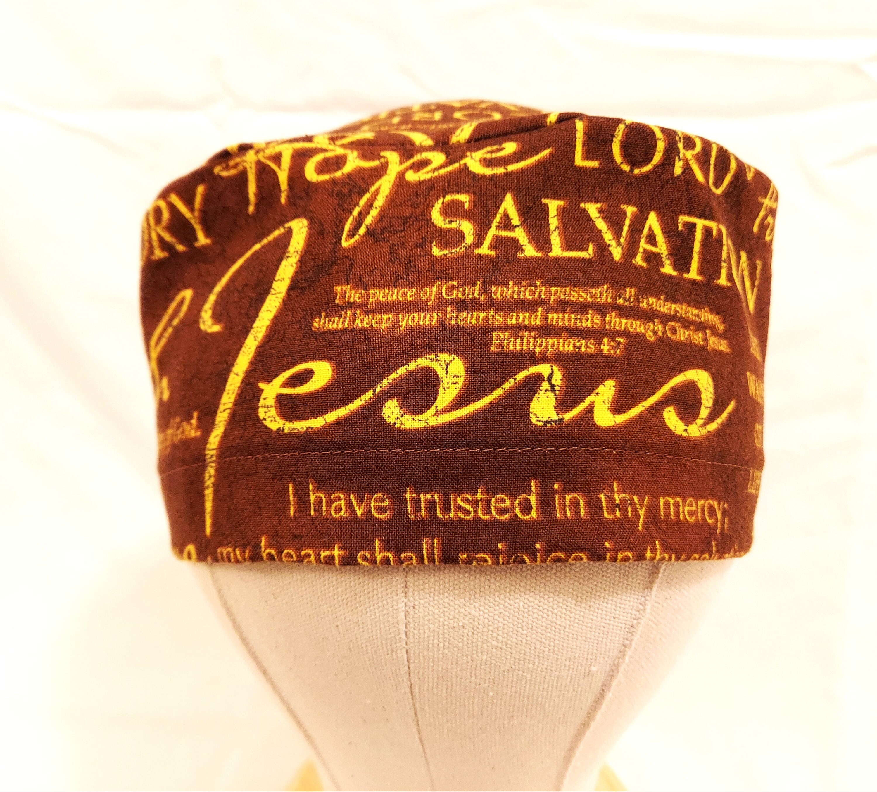 Christian Faith Ponytail Scrub Cap Custom Order Options: 3 Different ...