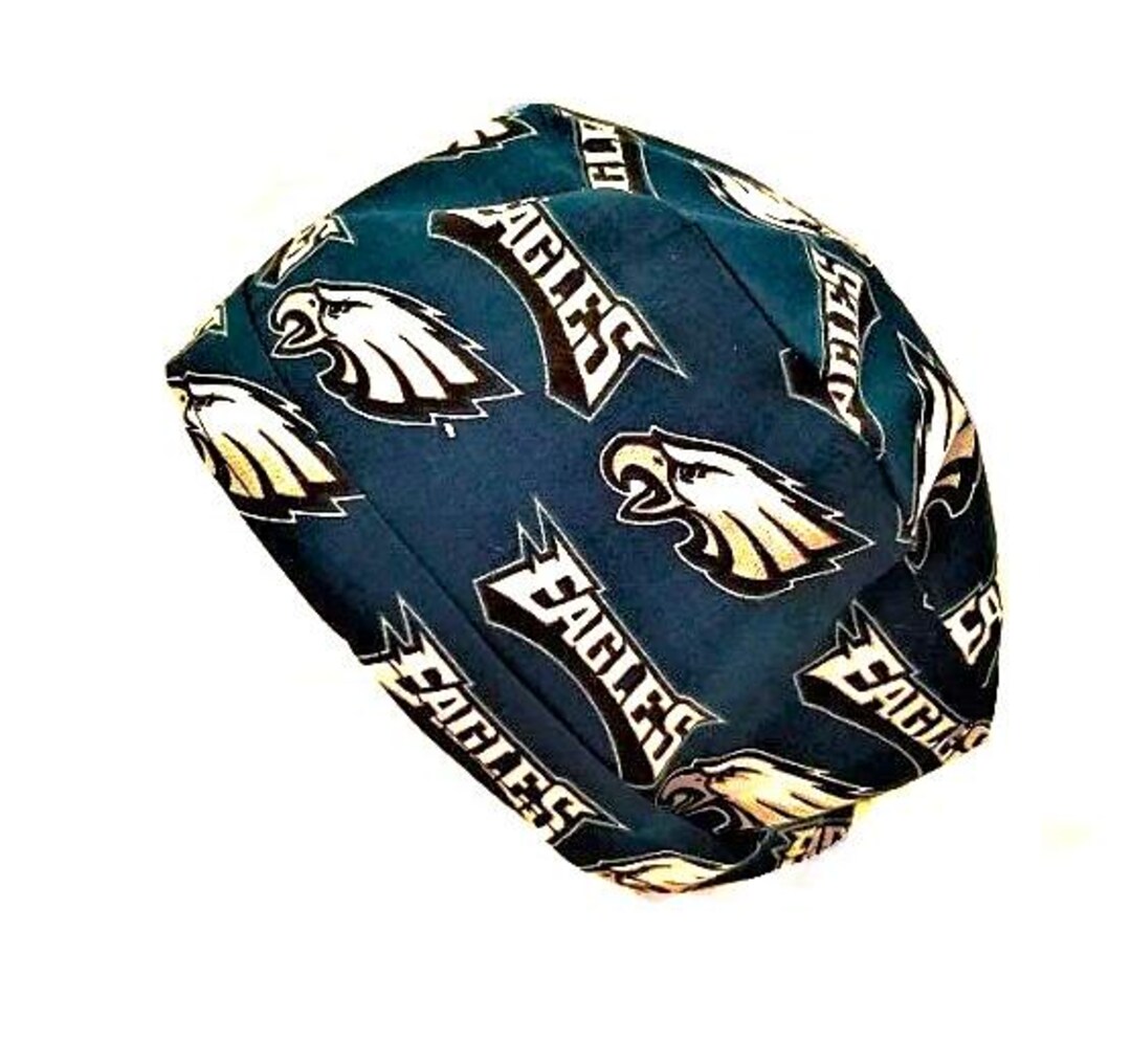 Philadelphia Eagles Scrub Cap - 2 Sizes - Adjustable With Elastic ...