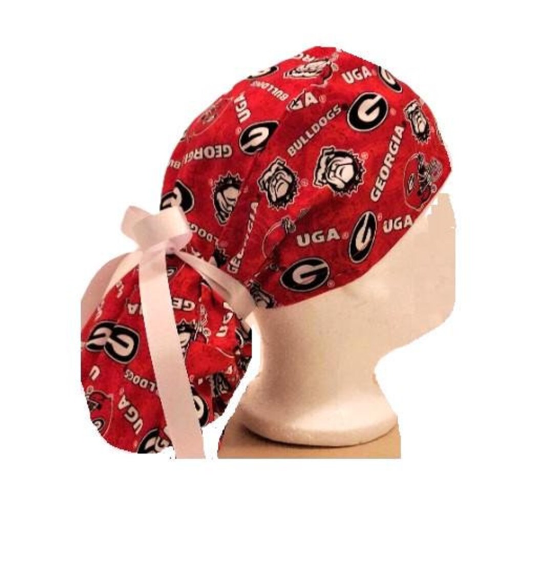 Georgia Ponytail Scrub Cap - 3 Different Sizes of Ponytail Pouches ...
