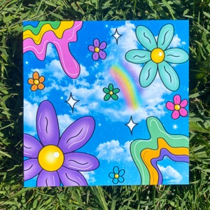 Trippy Square Prints - Etsy