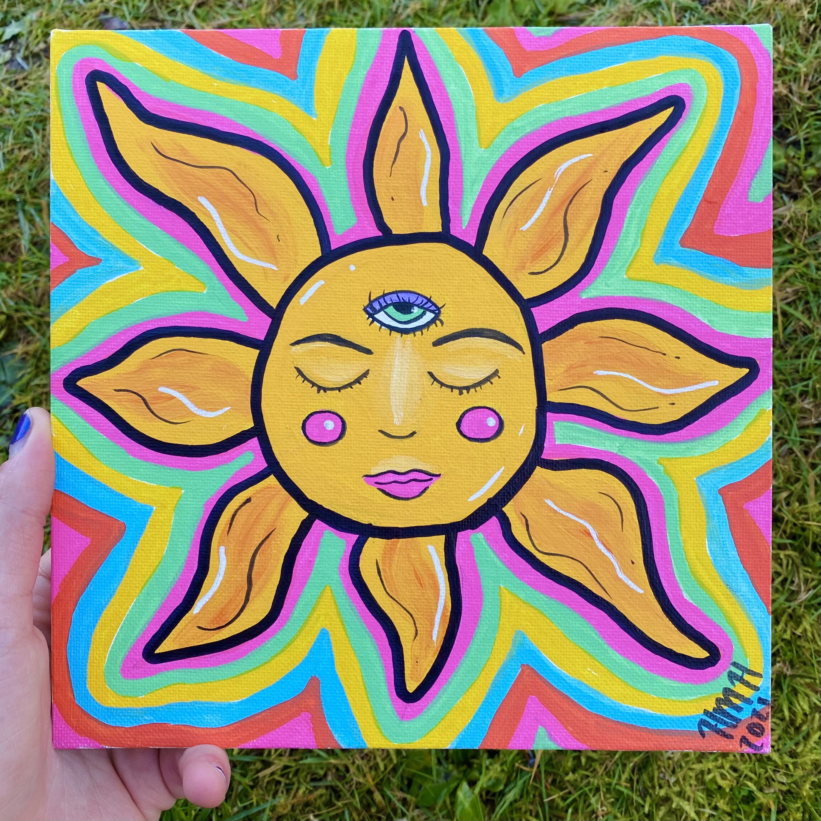 Trippy Sun Art