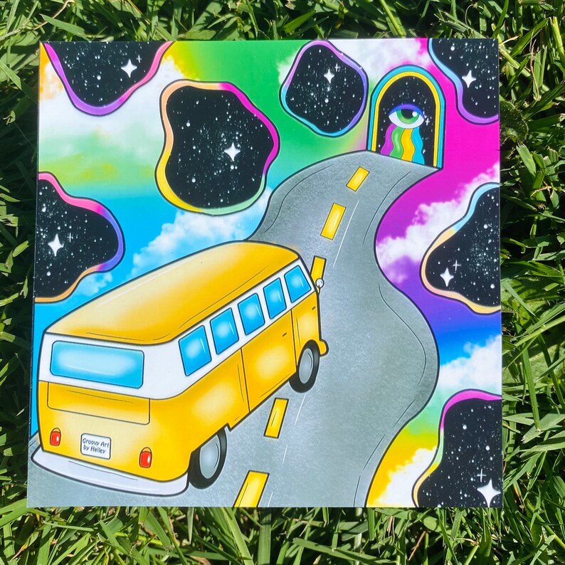 Trippy Square Prints - Etsy