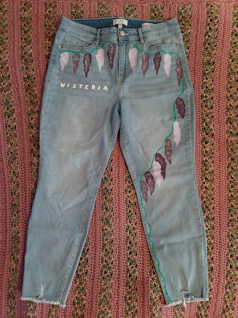 Wisteria Botanical Pants - Etsy