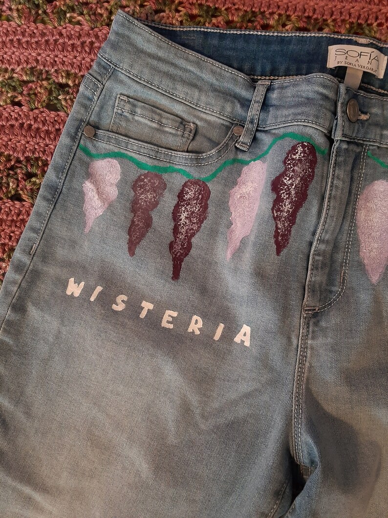 Wisteria Botanical Pants - Etsy
