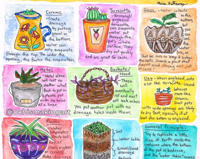 Using Thrift Store Items as Pots Infographic - Etsy