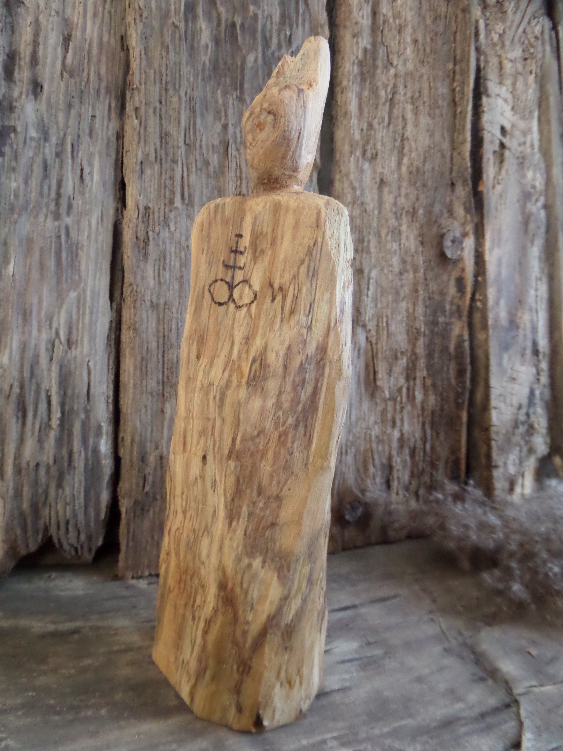 Pagan Doll, Pagan Altar, Demon Doll, Wooden Doll, Pagan Toy, Black ...