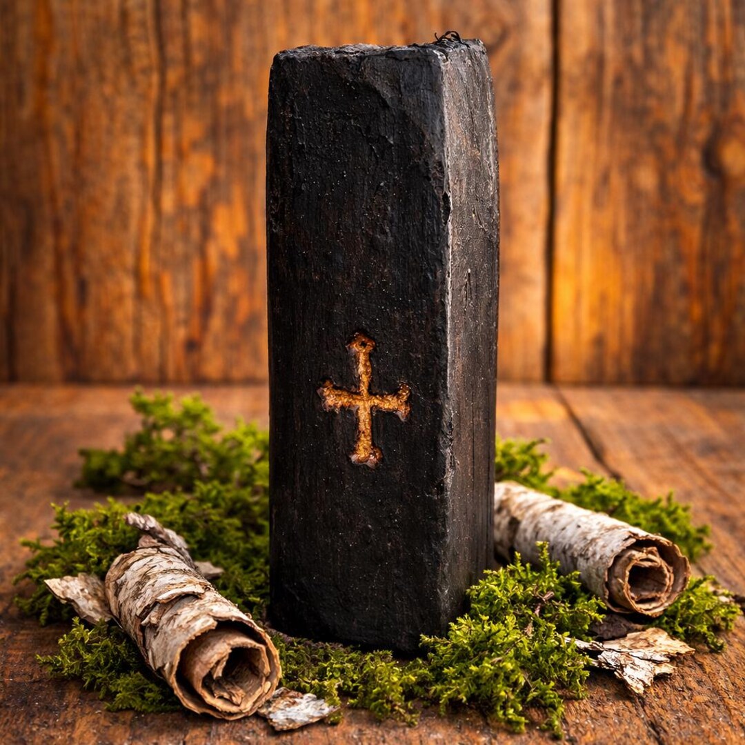 Four Directions Totem - Hand Carved Wooden Pagan Altar Idol, Primitive ...
