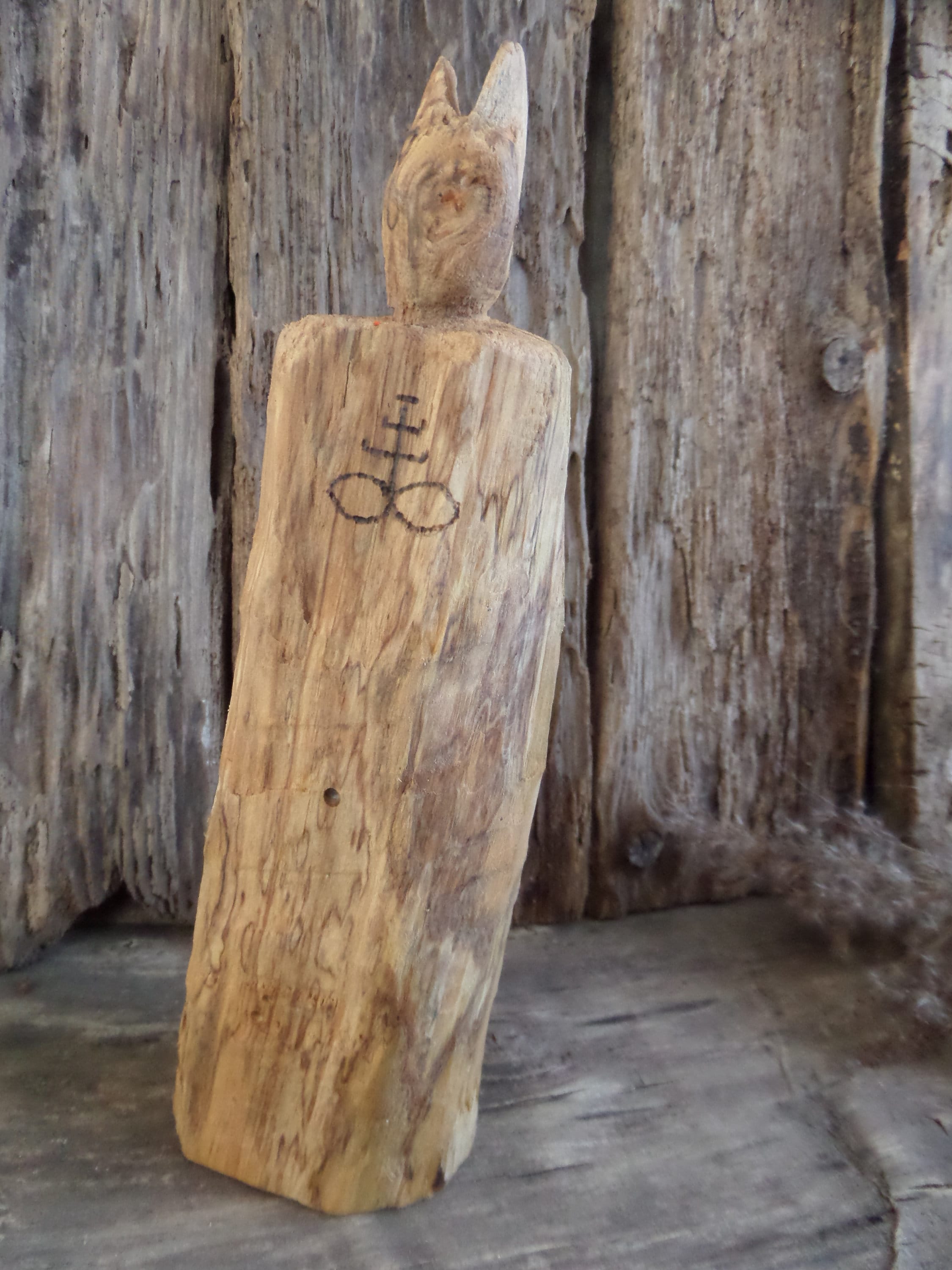 Pagan Doll, Pagan Altar, Demon Doll, Wooden Doll, Pagan Toy, Black ...