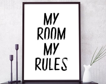 Kids Room Rules | Etsy