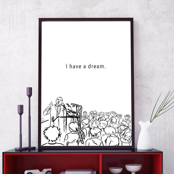 Martin Luther King Jr - Etsy