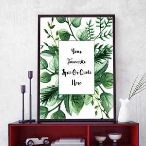 Watercolor Custom Print PRINTABLE Sign - Personalized DIGITAL DOWNLOAD ...