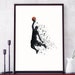 Basketball Dunk Poster Print - Gift for NBA Fan - Bedroom Wall Art ...