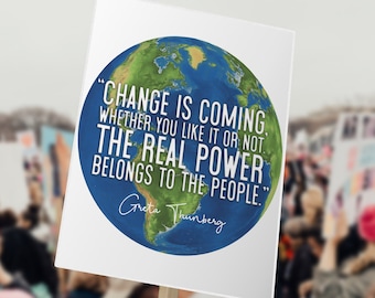 Greta Thunberg - Digital Download - Etsy Canada