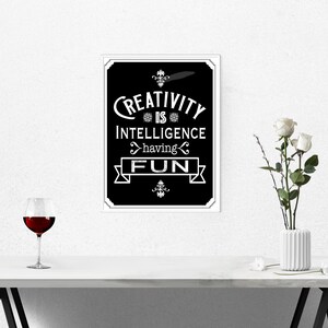 Creativity PRINTABLE Poster - DIGITAL DOWNLOAD Wall Art Quote Print ...