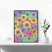 Flower Power PRINTABLE Wall Art Hippie Decor DIGITAL - Etsy