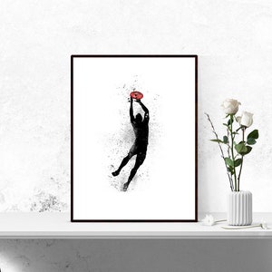 Australian Rules Football Print - AFL Poster - College Dorm Wall Art ...