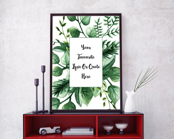 Watercolor Custom Print PRINTABLE Sign Personalized DIGITAL | Etsy