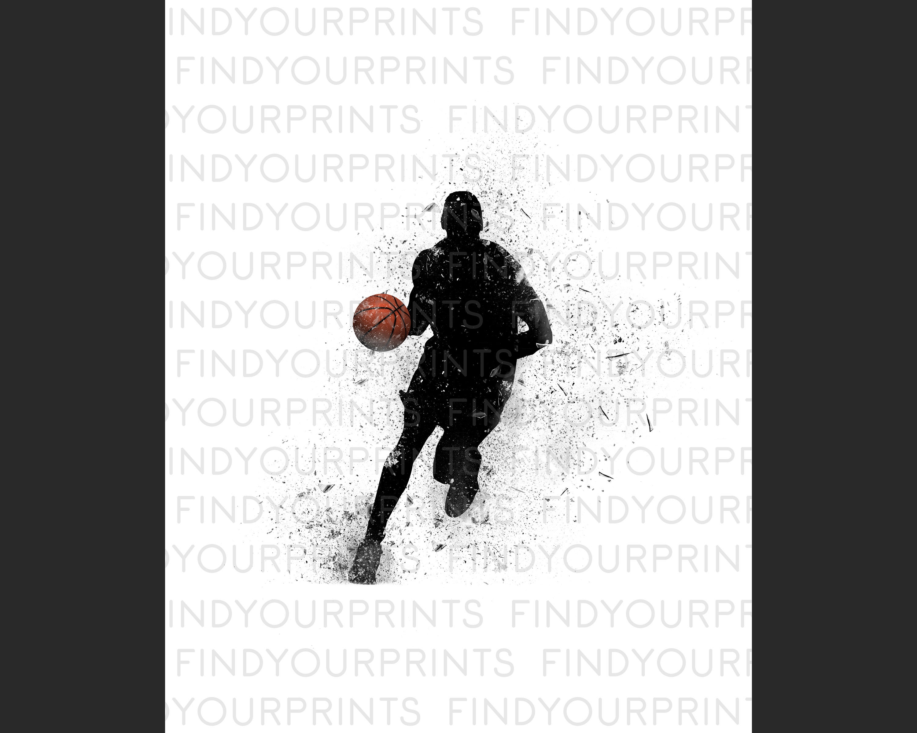 Basketball PRINTABLE Wall Art DIGITAL Download Sports Poster | Etsy