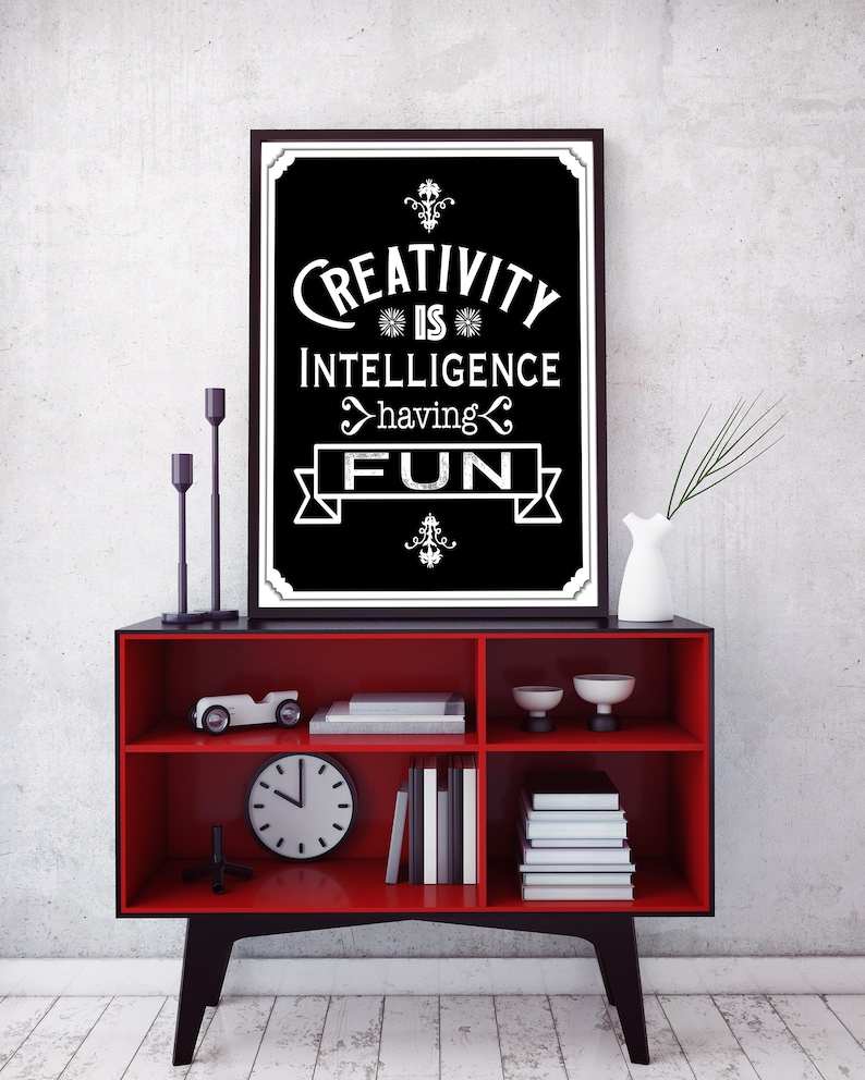 Creativity PRINTABLE Poster - DIGITAL DOWNLOAD Wall Art Quote Print ...