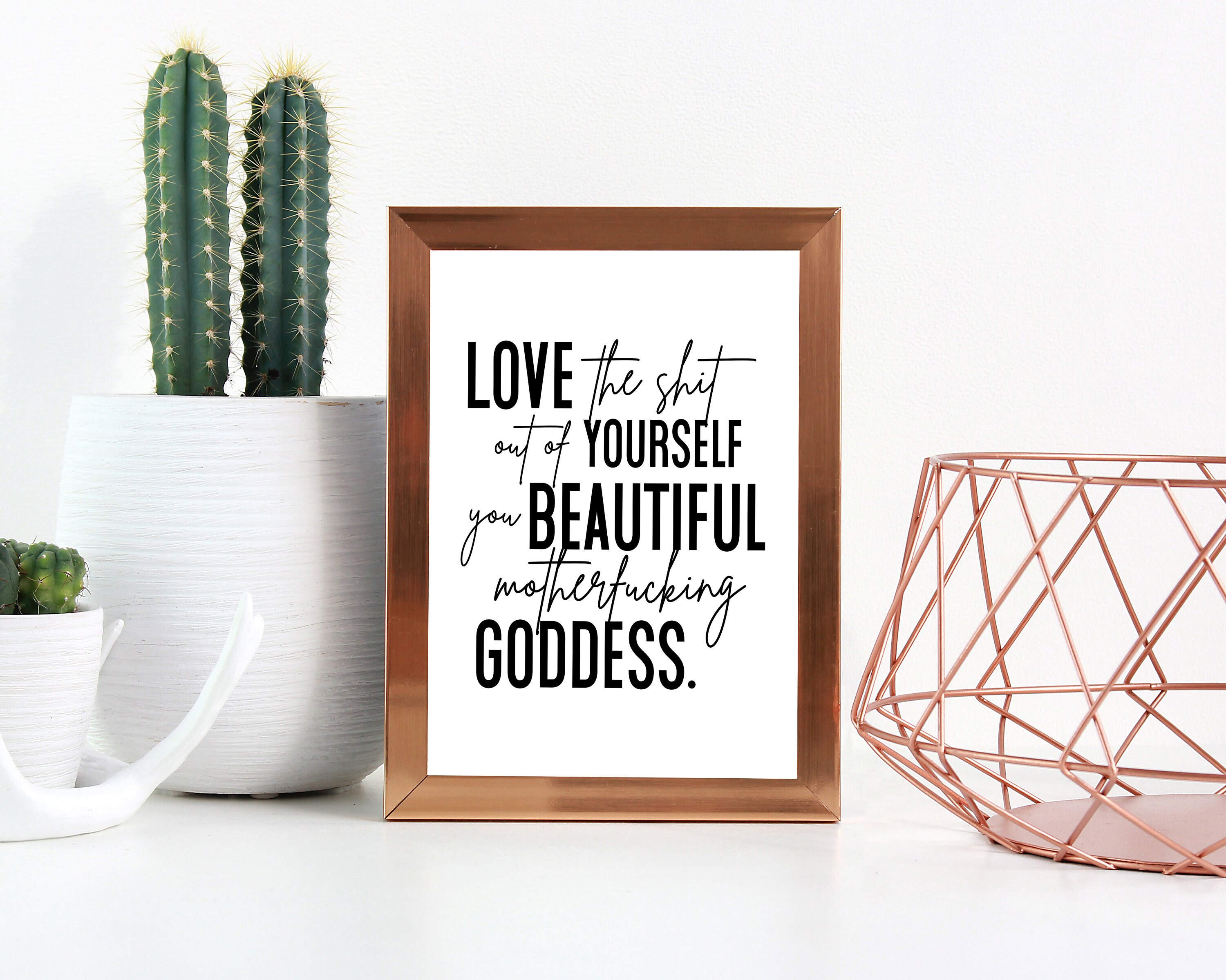 Self Love Poster Love Yourself Print Inspirational Wall - Etsy