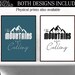 The Mountains Are Calling PRINTABLE Wall Art Explorer Print - Etsy