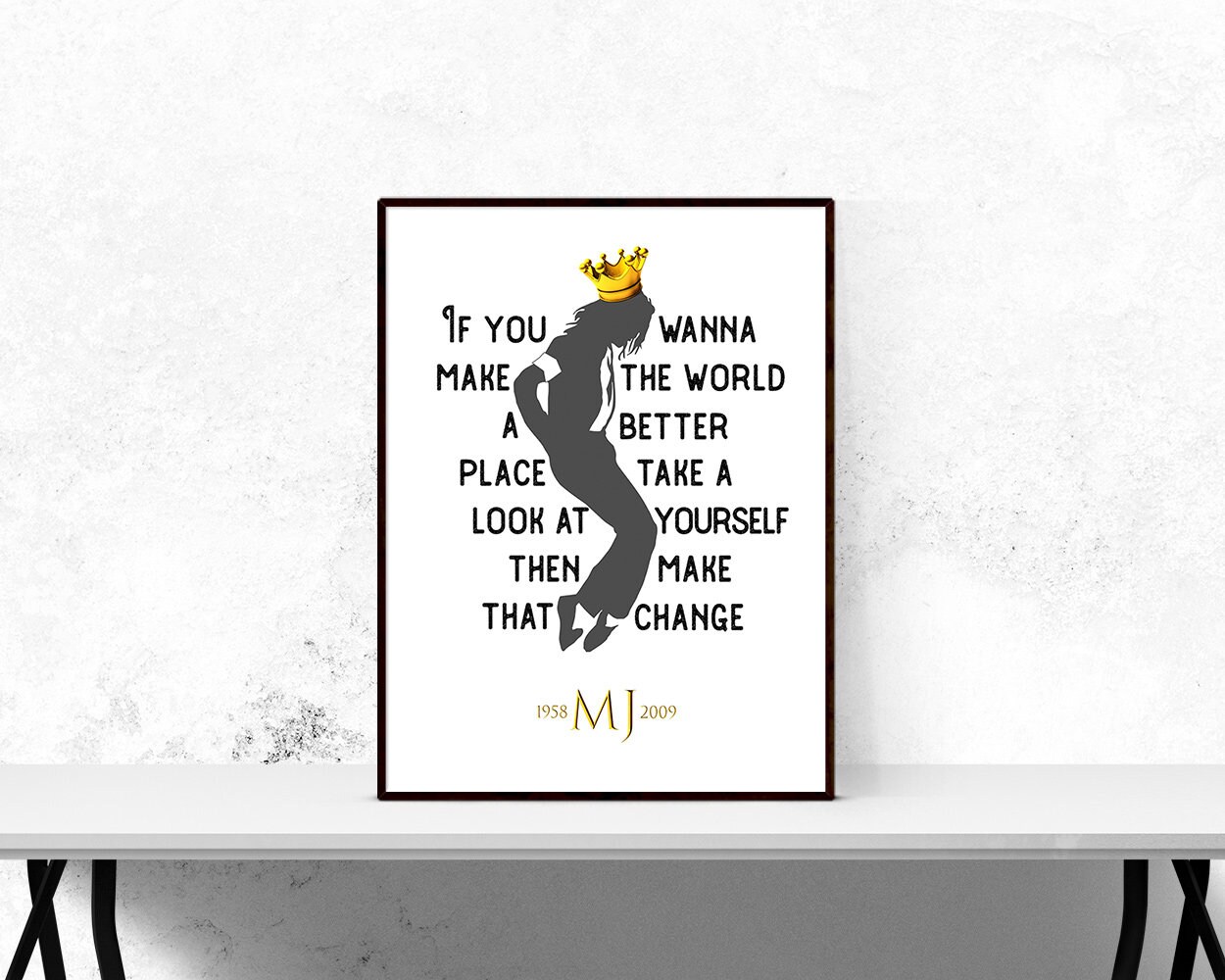 Michael Jackson PRINTABLE Poster MJ King of Pop DIGITAL - Etsy UK