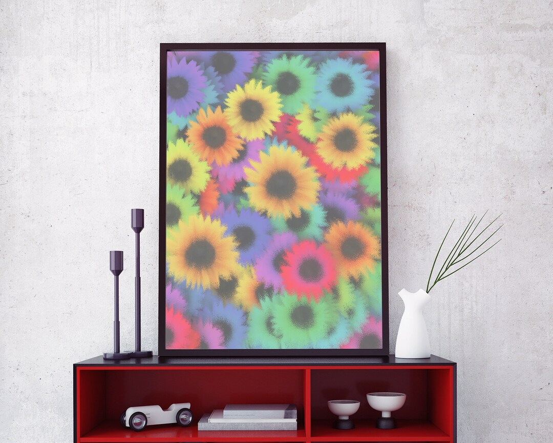 Flower Power PRINTABLE Wall Art - Hippie Decor DIGITAL DOWNLOAD ...