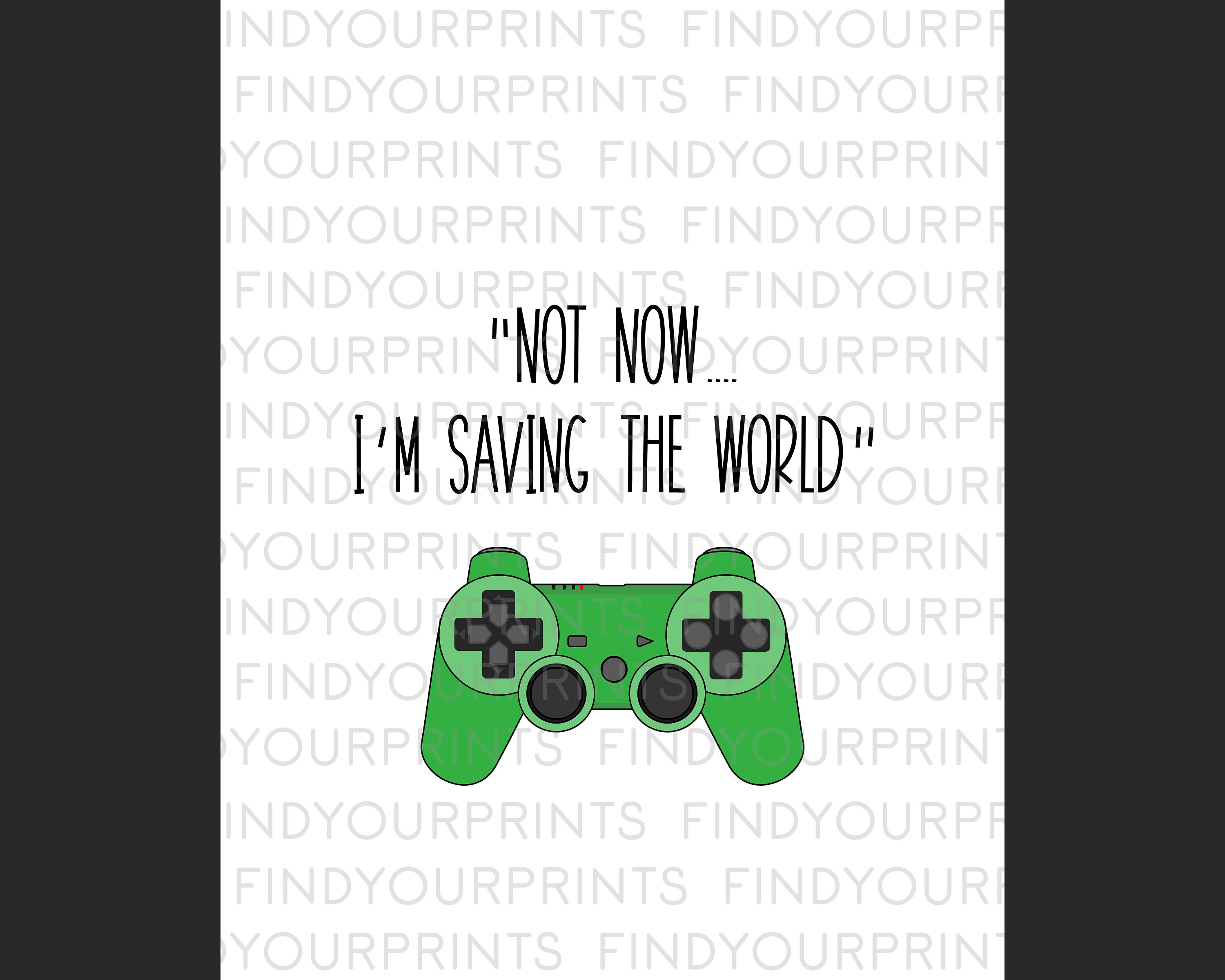 Color Gamer Posters PRINTABLE Wall Art - Video Games Room Decor DIGITAL ...