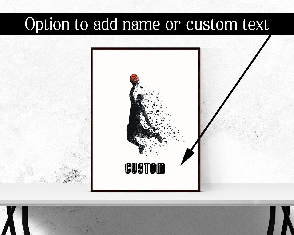 Basketball Dunk PRINTABLE Poster Gift for NBA Fan DIGITAL | Etsy