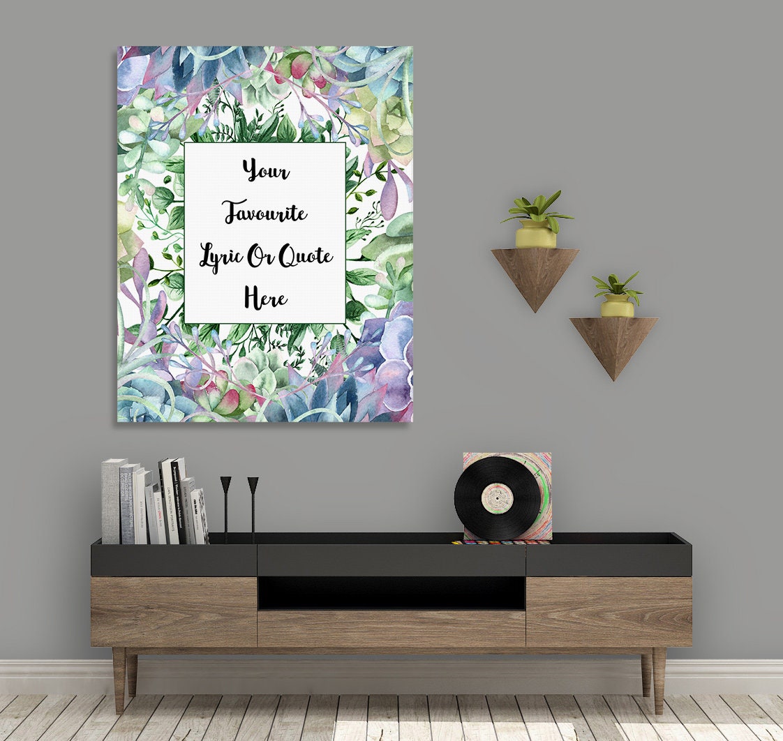 Custom Text PRINTABLE Poster Personalized DIGITAL DOWNLOAD | Etsy