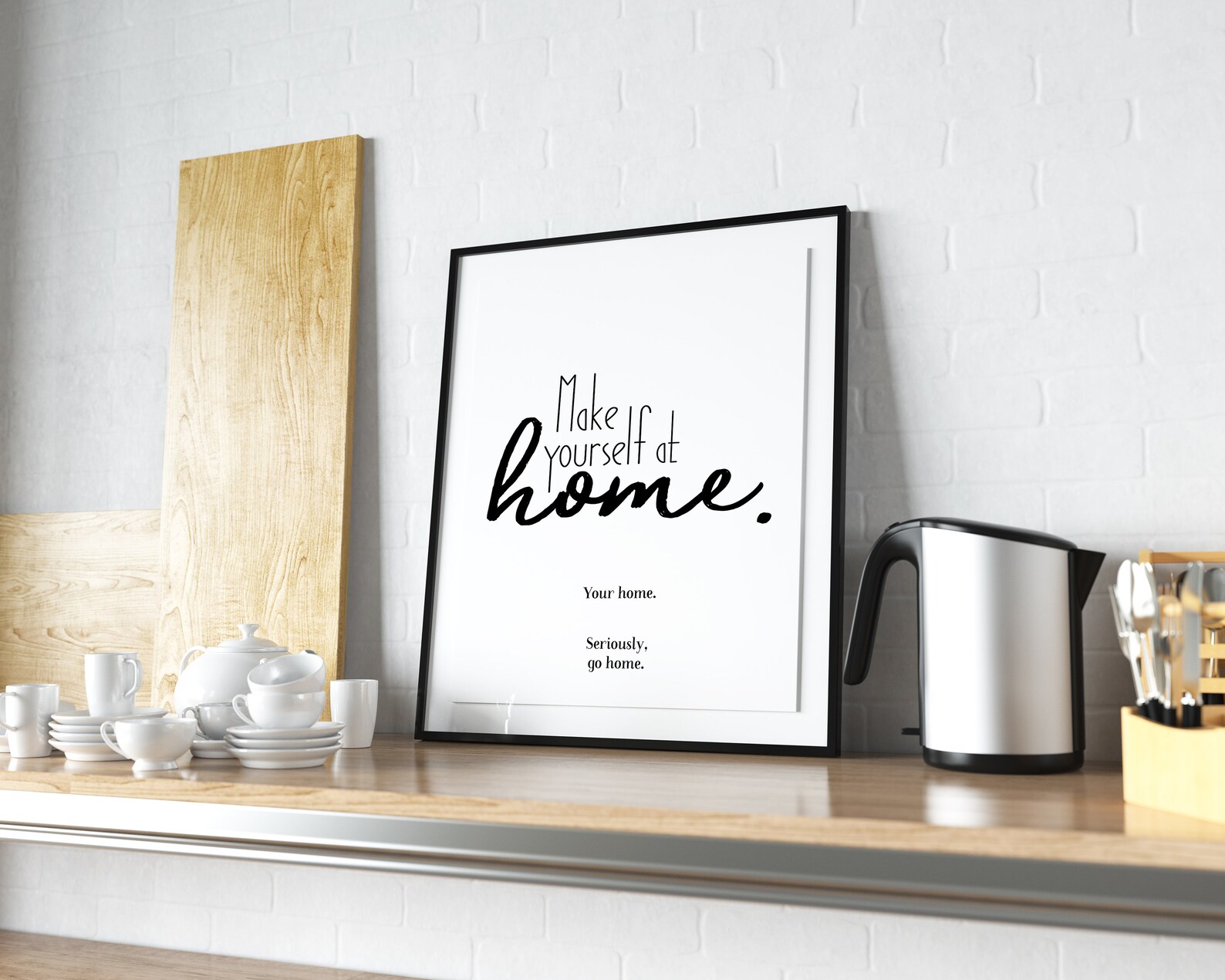 Make Yourself at Home PRINTABLE Wall Art Funny Introvert DIGITAL ...