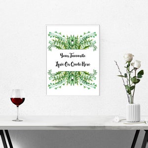 Personalised PRINTABLE Poster - Custom Text Print DIGITAL DOWNLOAD ...