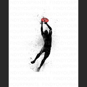 Australian Rules Football Print - AFL Poster - College Dorm Wall Art ...