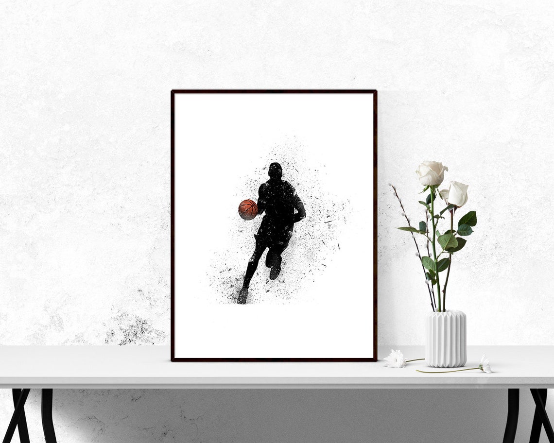 Basketball PRINTABLE Wall Art DIGITAL Download Sports Poster | Etsy