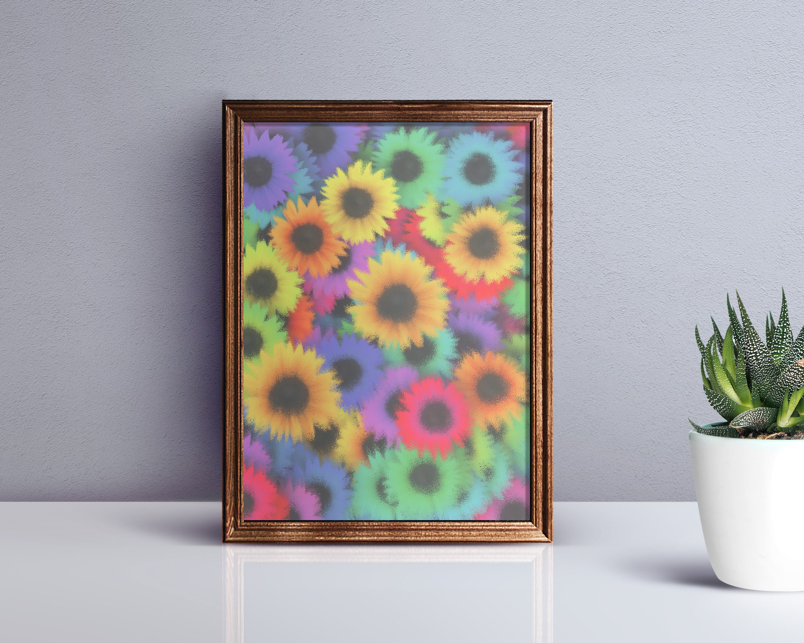 Flower Power PRINTABLE Wall Art Hippie Decor DIGITAL | Etsy