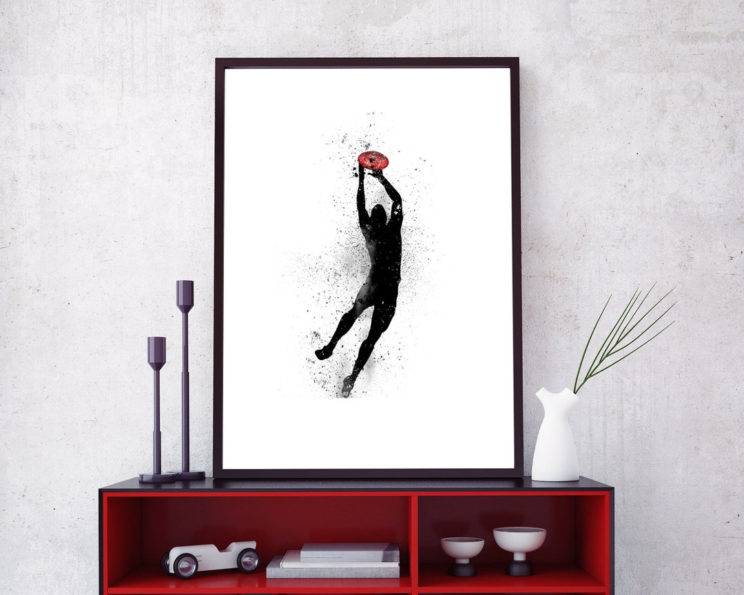 Australian Rules Football Print - AFL Poster - College Dorm Wall Art ...