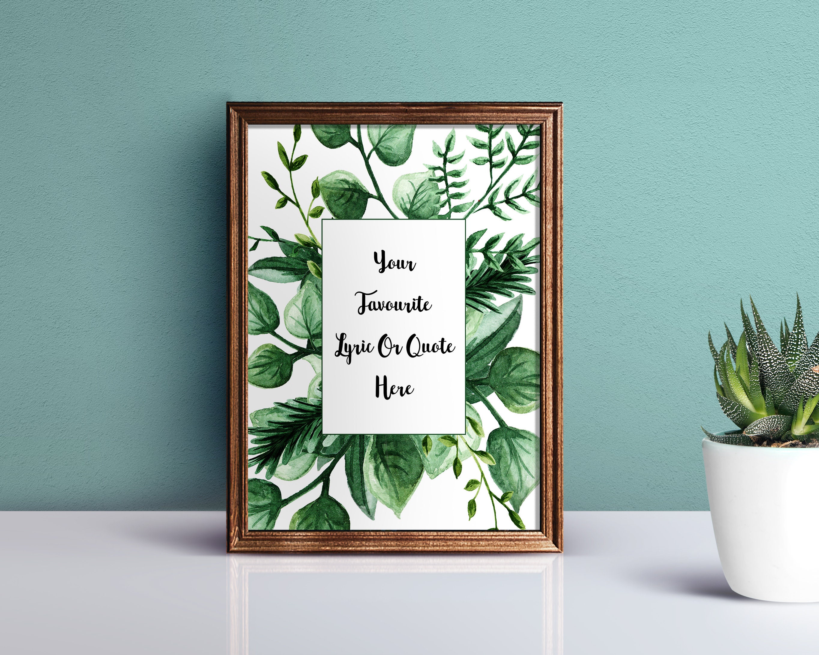 Watercolor Custom Print PRINTABLE Sign Personalized DIGITAL - Etsy