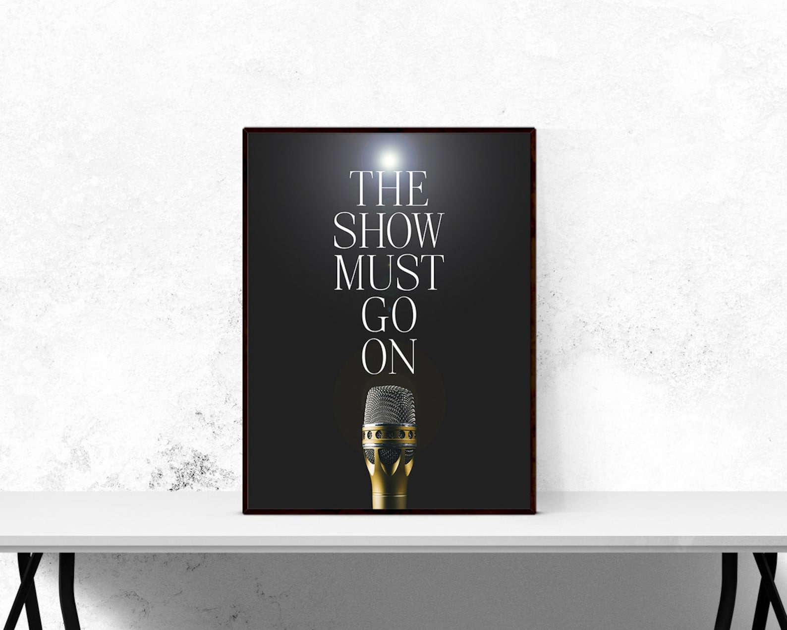 The Show Must Go on PRINTABLE Wall Art Freddie Mercury | Etsy