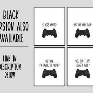 Color Gamer Posters PRINTABLE Wall Art - Video Games Room Decor DIGITAL ...